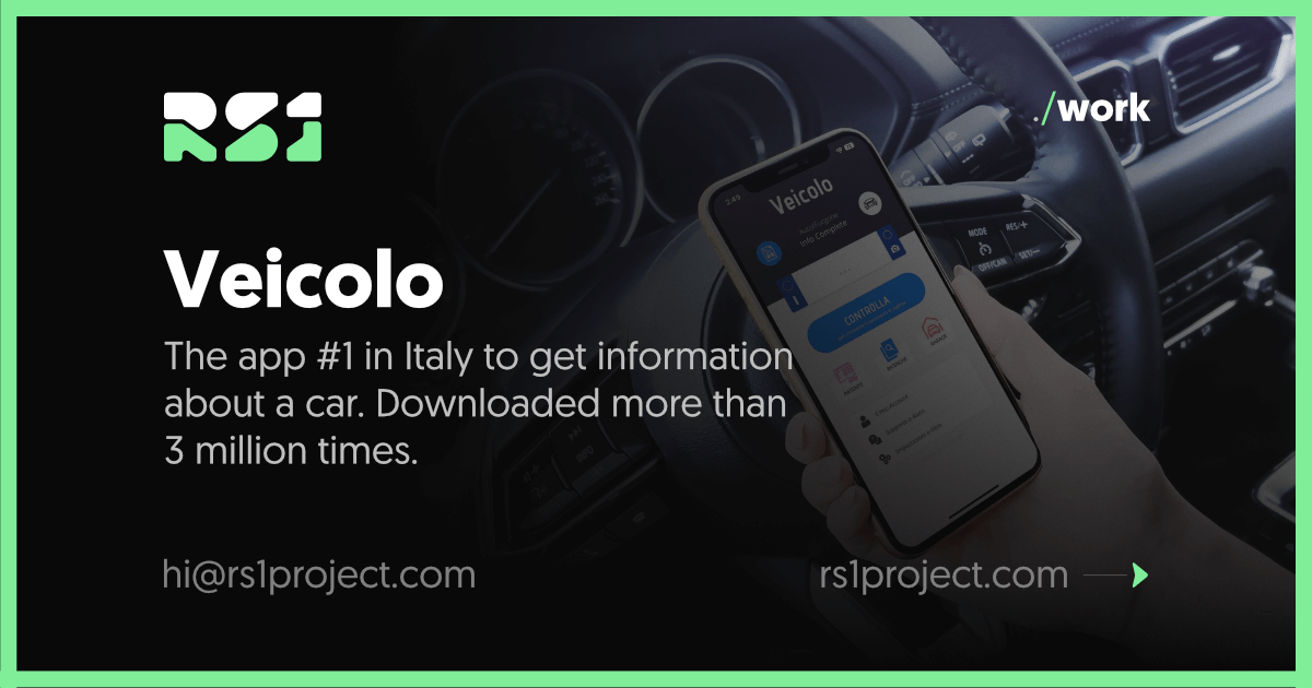 Veicolo, a case-study by RS1 Project